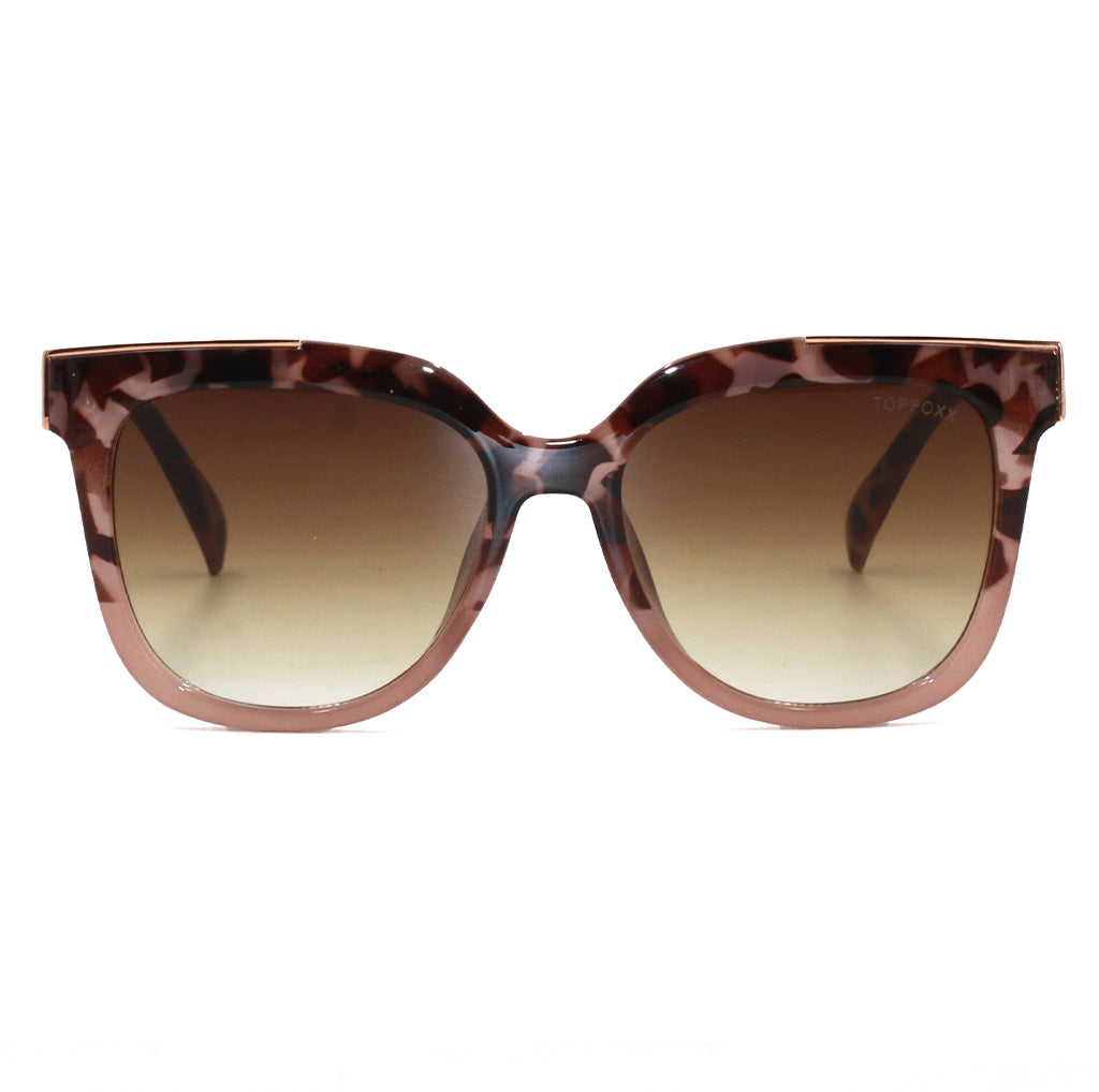 Coco - Tortoise Frame Brown Lens Wayfarer Sunglasses – Breezyswimwear