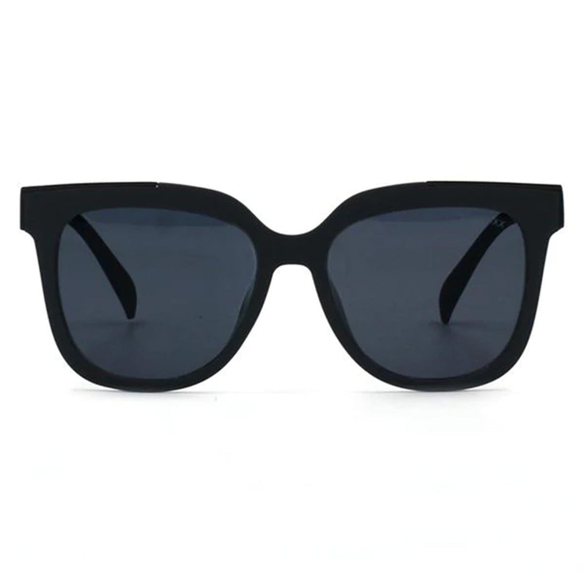 Coco - Sustainable Black Frame Black Lens Wayfarer Sunglasses ...
